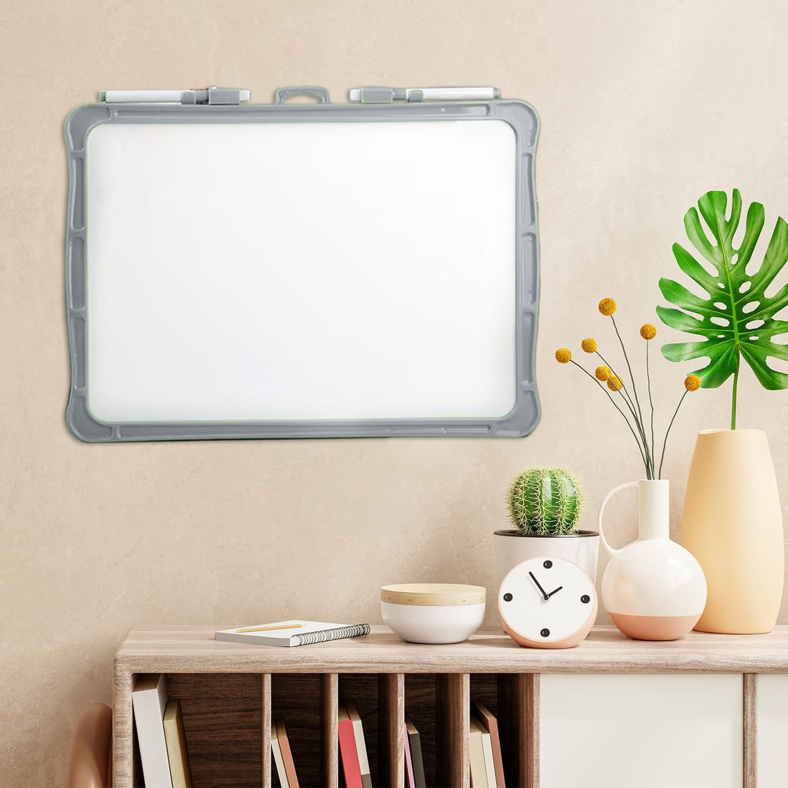 Aufmer 3 Pcs Erasable Hanging Whiteboard, 14.4in Magnetic Message Board ...
