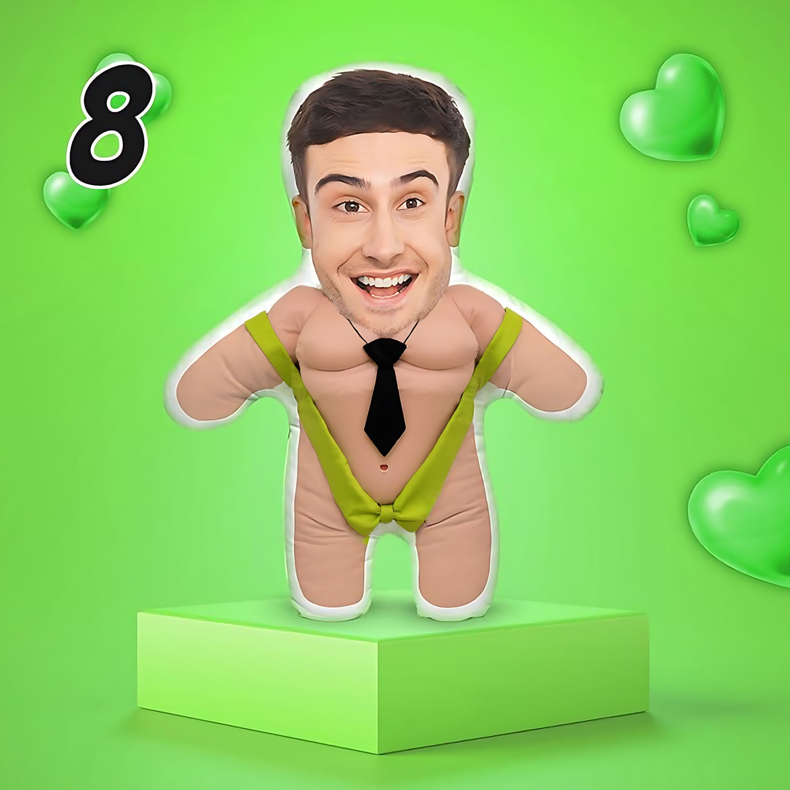 Aufmer 4 Pcs Custom Human Shape Photo Pillow, Personalized Print Doll ...