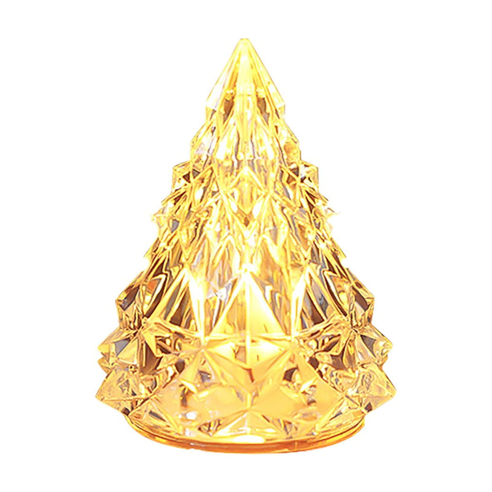 Aufmer 4 Pcs LED Iceberg Shape Crystal Lamp Table Night Light, Iceberg ...