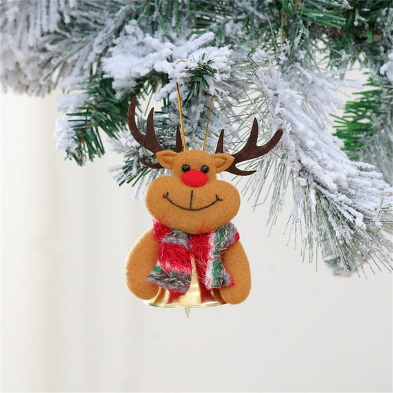 Aufmer 5 Pcs Delicate Bell Holiday Ornaments, Elegant Xmas Tree ...