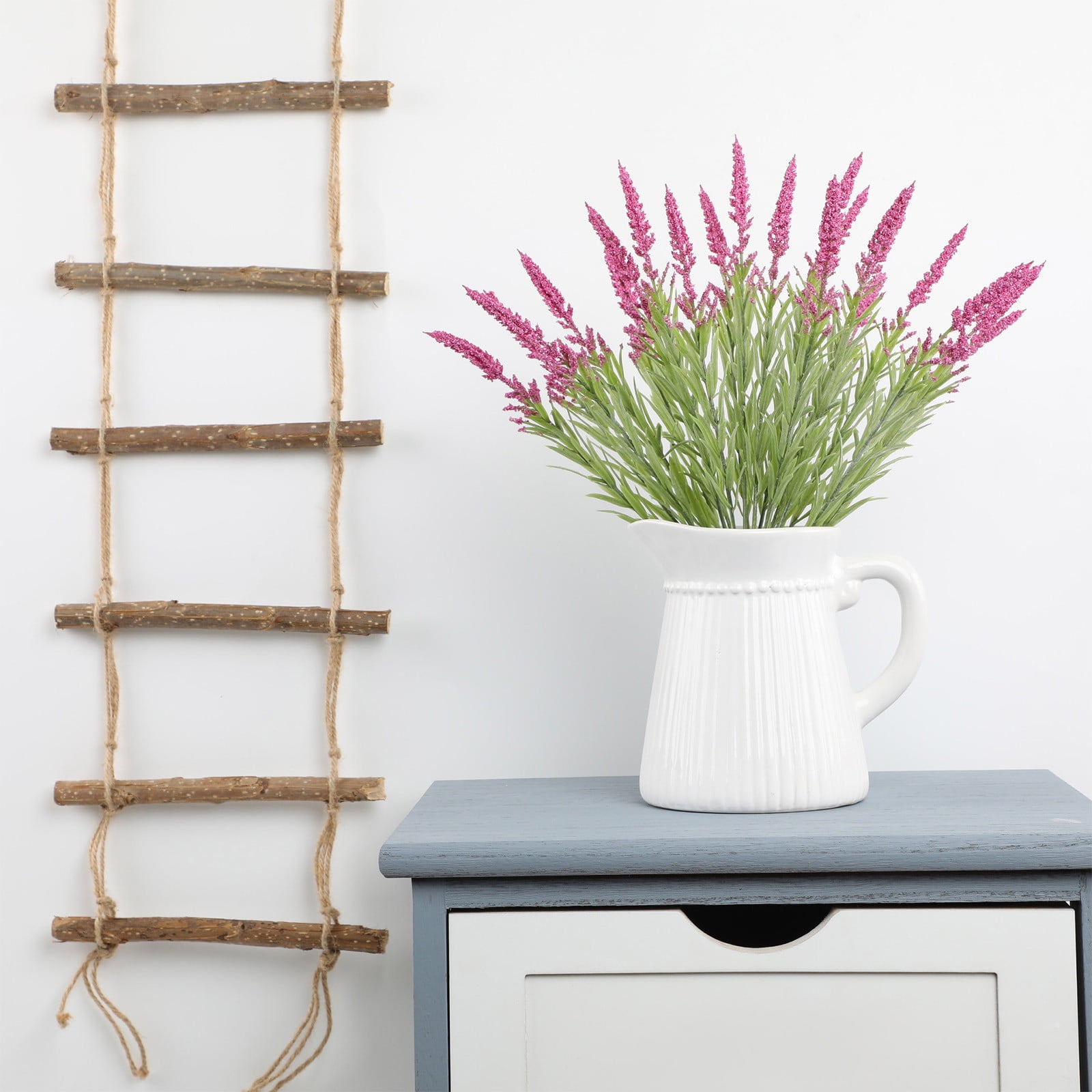 Aufmer 6 Pcs Simulated Lavender Bouquet, 6-Color Faux Flower ...