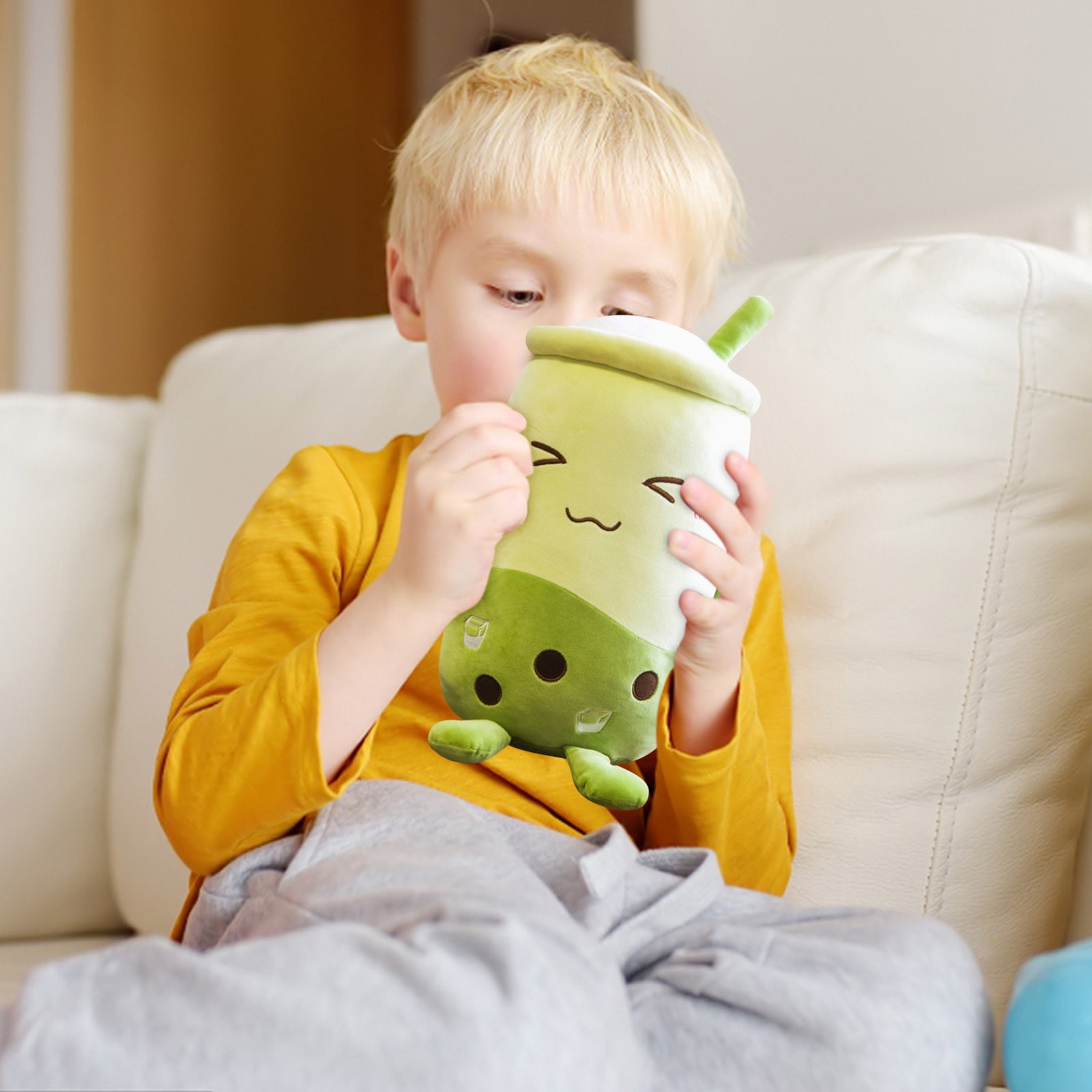 Aufmer 8.7 inch Boba Plush Stuffed Bubble Tea Plushie Cartoon Milk Tea ...