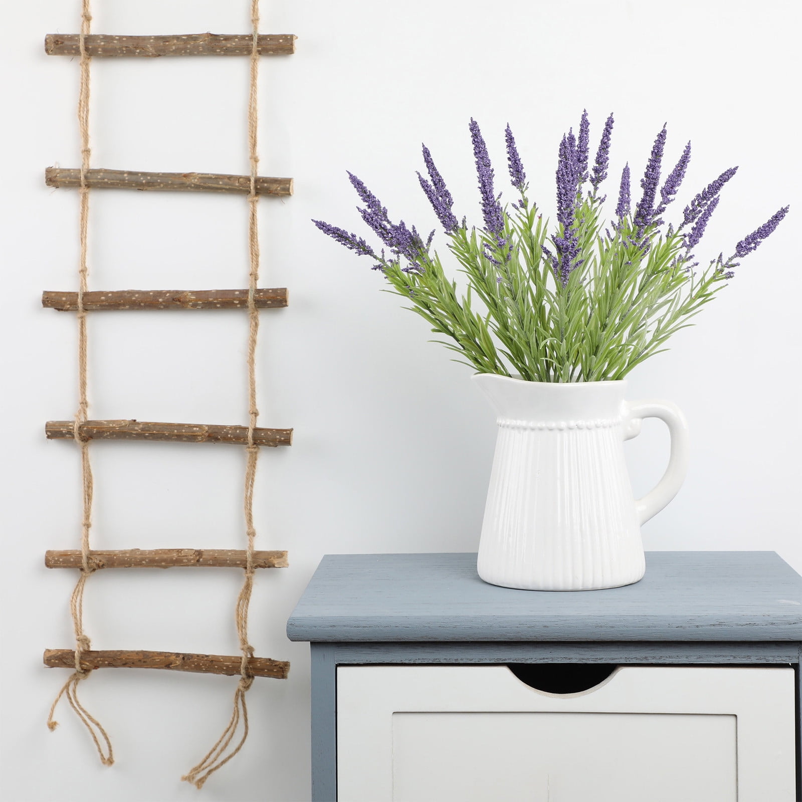 Aufmer 8 Pcs Simulated Lavender Bouquet, 6-Color Faux Flower ...