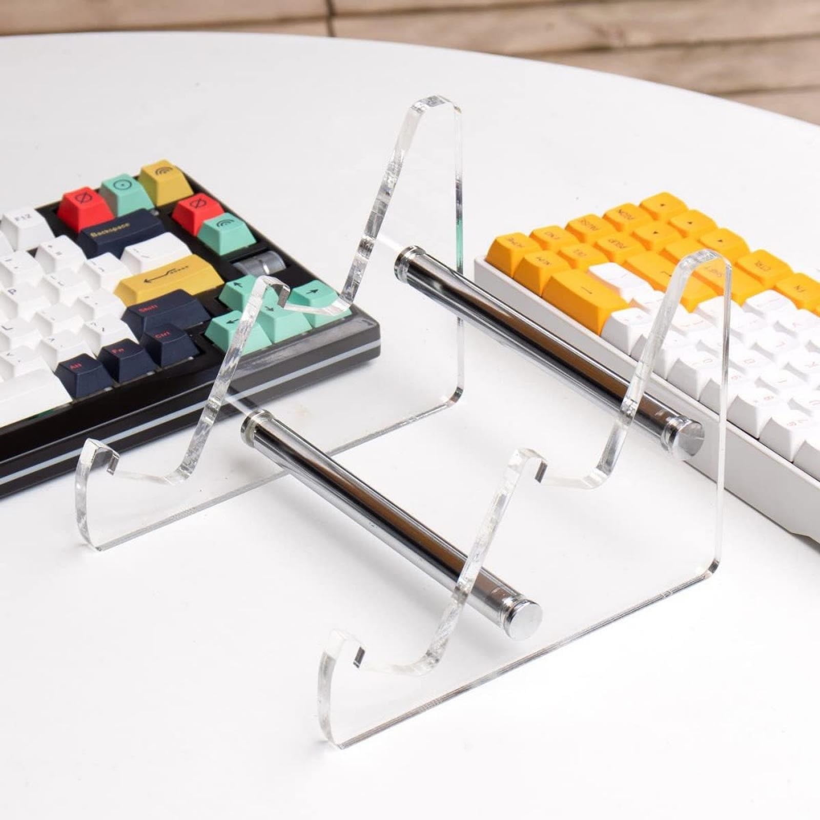 Aufmer Acrylic Keyboard Display Stand Removable Transparent Keyboard ...