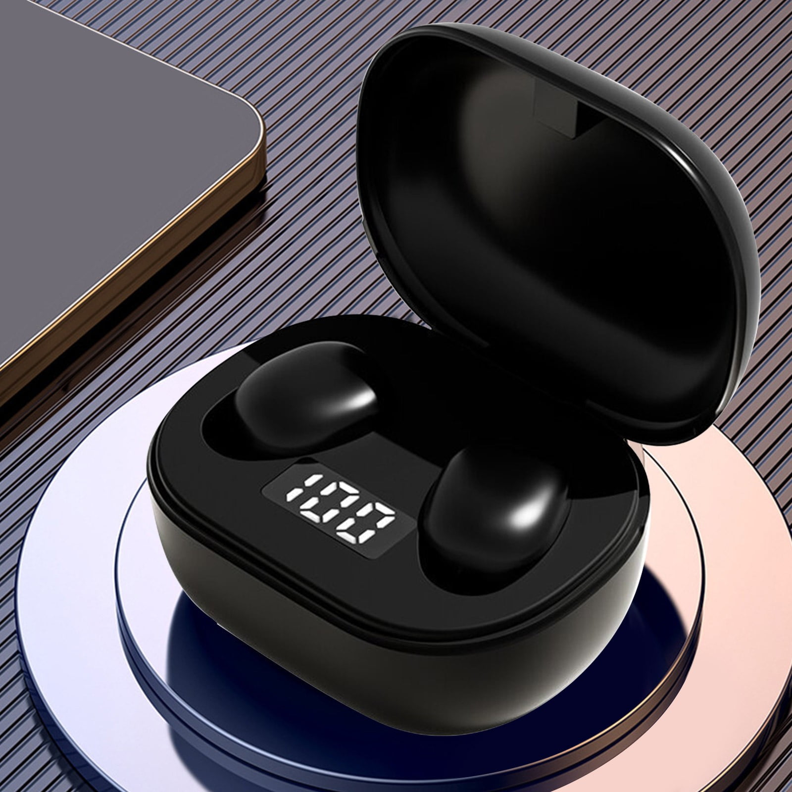 Aufmer Bluetooth 5.4 Mini Wireless Headphones Physical Noise Reduction ...