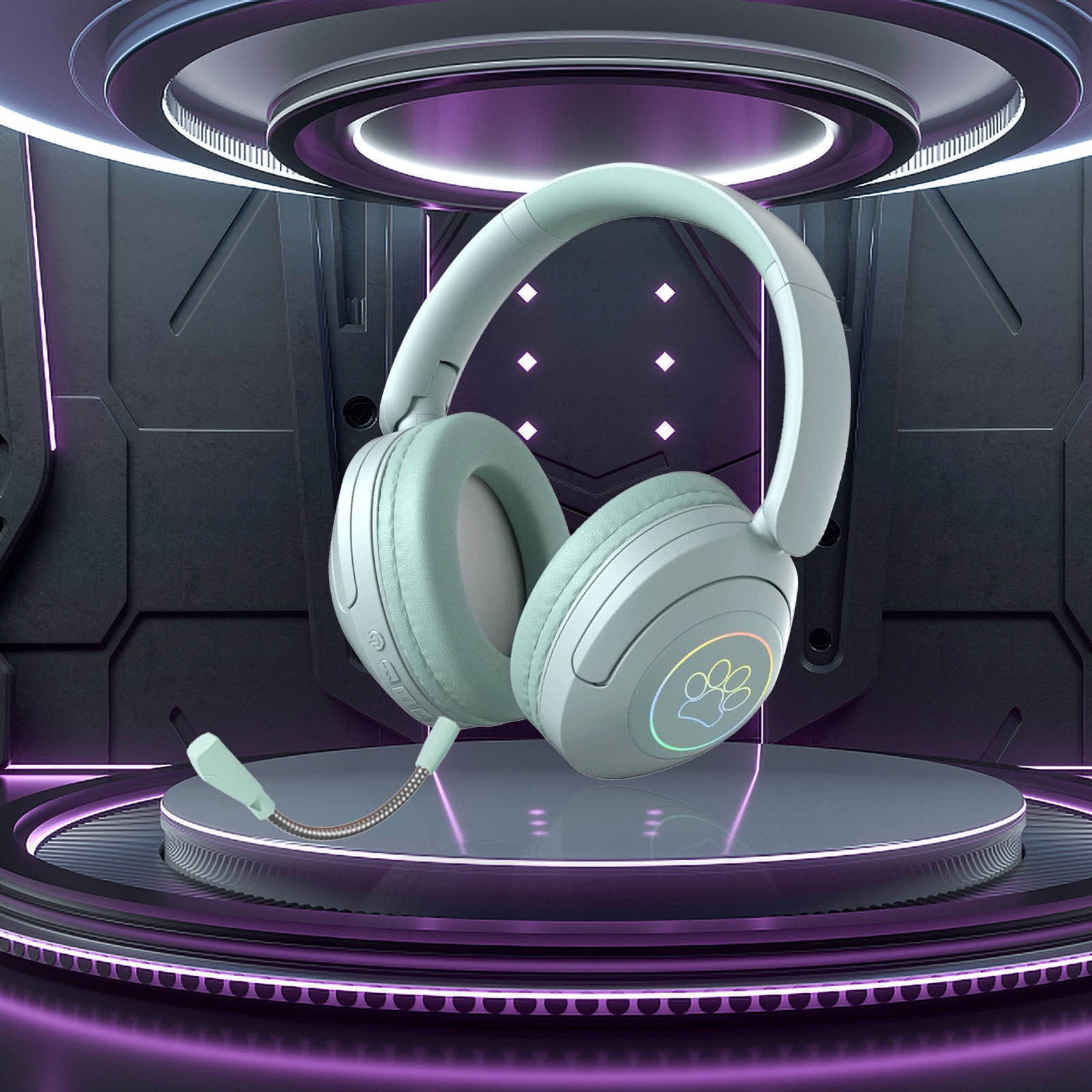 Aufmer Bluetooth Headph1s┃Wireless Luminous Music┃Noise Reduction┃High Sound Quality┃Long Range ...