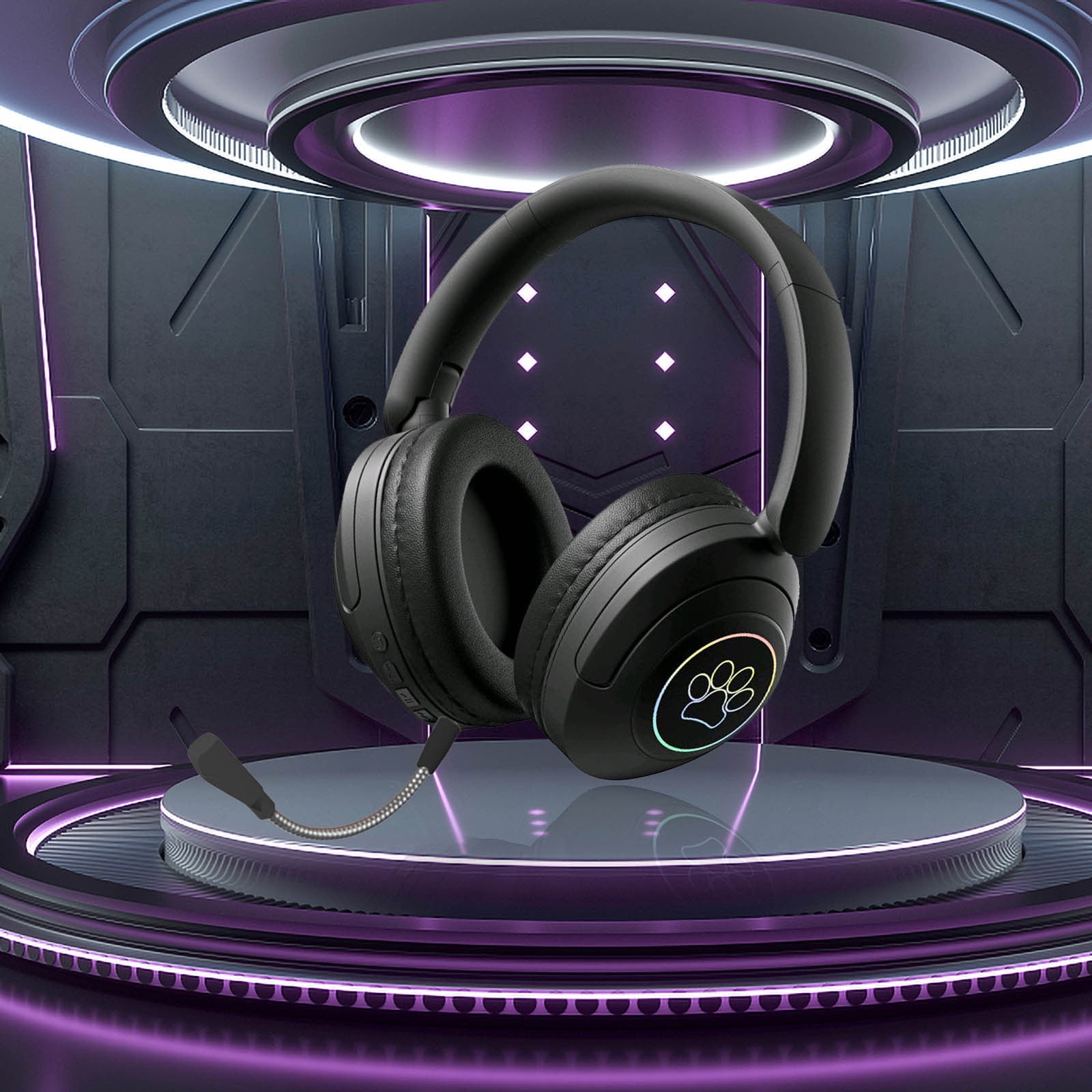 Aufmer Bluetooth Headph1s┃Wireless Luminous Music┃Noise Reduction┃High Sound Quality┃Long Range ...