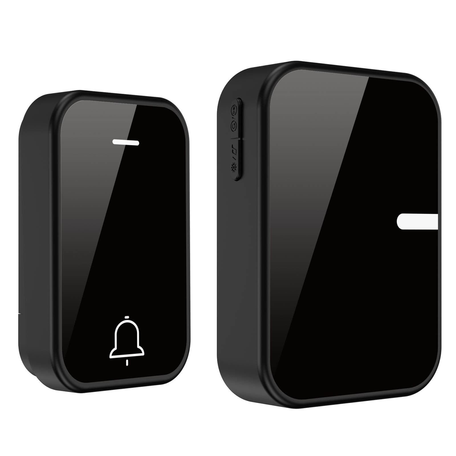 Aufmer Doorbell Wireless Door Bell Chime Doorbell 1 Plugin Receivers ...