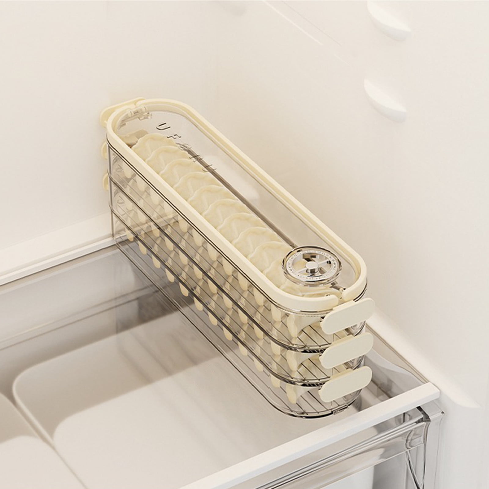 Aufmer Dumpling Box Well Sealed Storage Container Multi-layer Storage ...