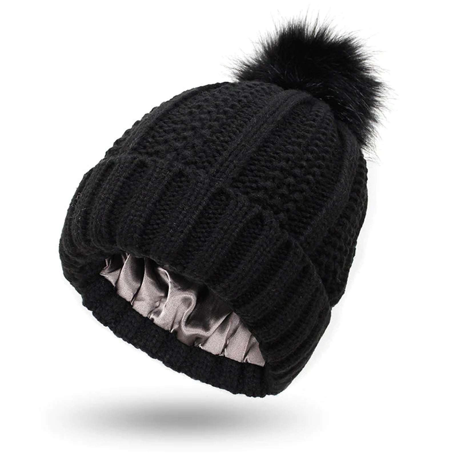 Aufmer Elastic Ribbed Knit Hat For Hair Protection Protects The ...