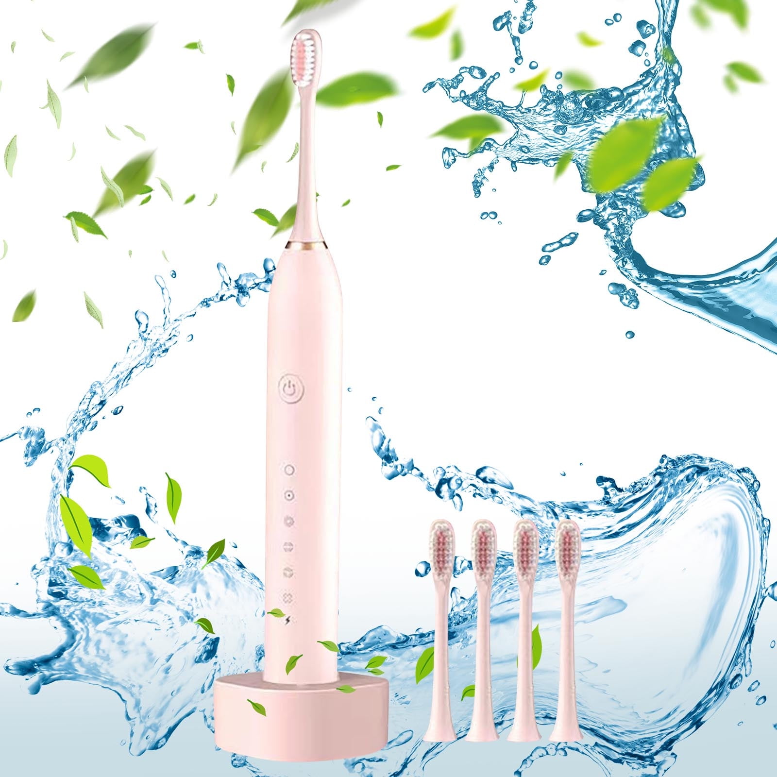 Aufmer Electric Toothbrush for Adults with 4 Brush Heads┃ Sonic Electric Toothbrush with 32000 ...