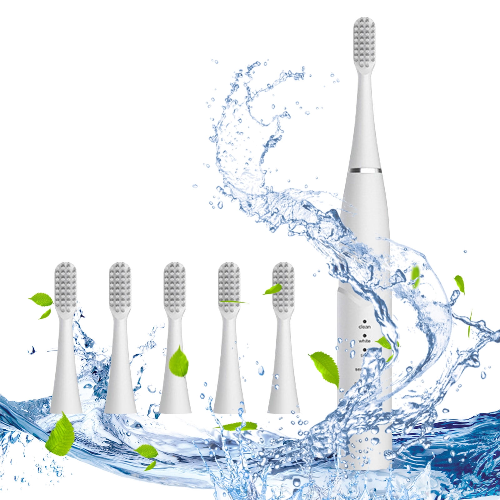Aufmer Electric Toothbrush Double Pack, Sonic Toothbrushes with 6 Modes ...