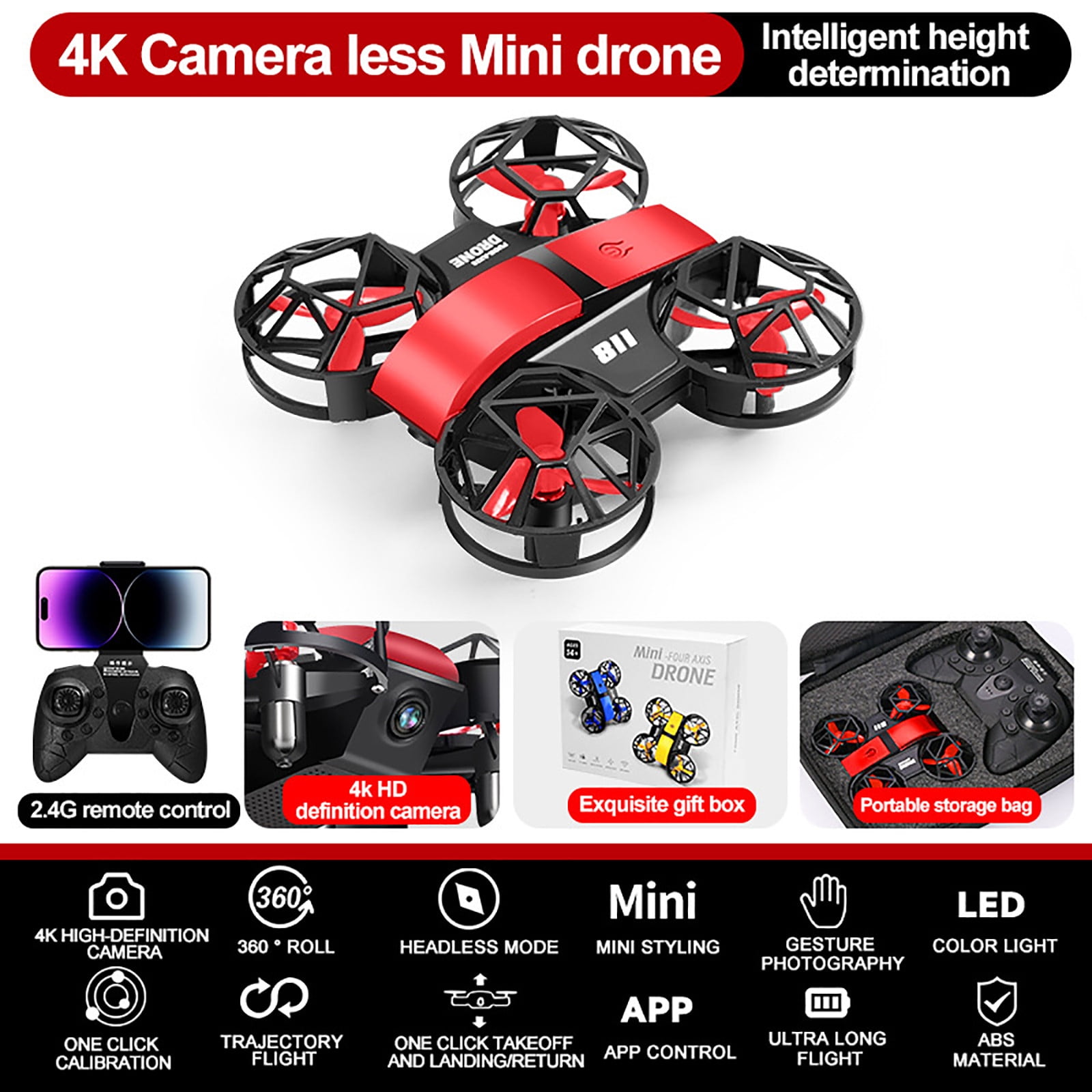 Aufmer Mini Aerial Dr1 Remote Controlled Aircraft Impact High Stability ...