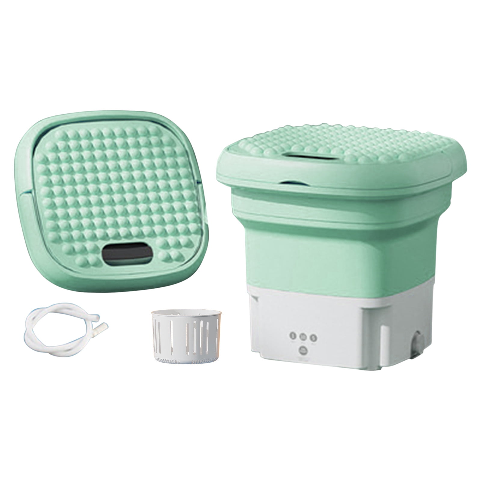 Aufmer Mini Washing Machine Foldable Bucket Type Laundry Clothes Washer ...