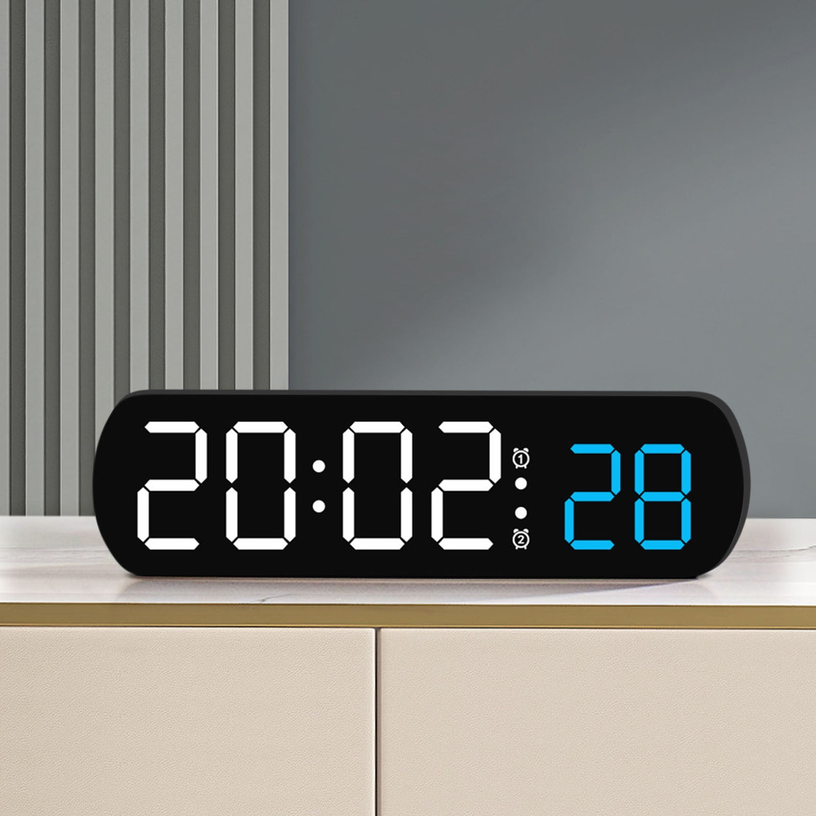 Newest Digital Alarm Clock┃ Led Clock For Bedroom┃ Electronic Desktop ...