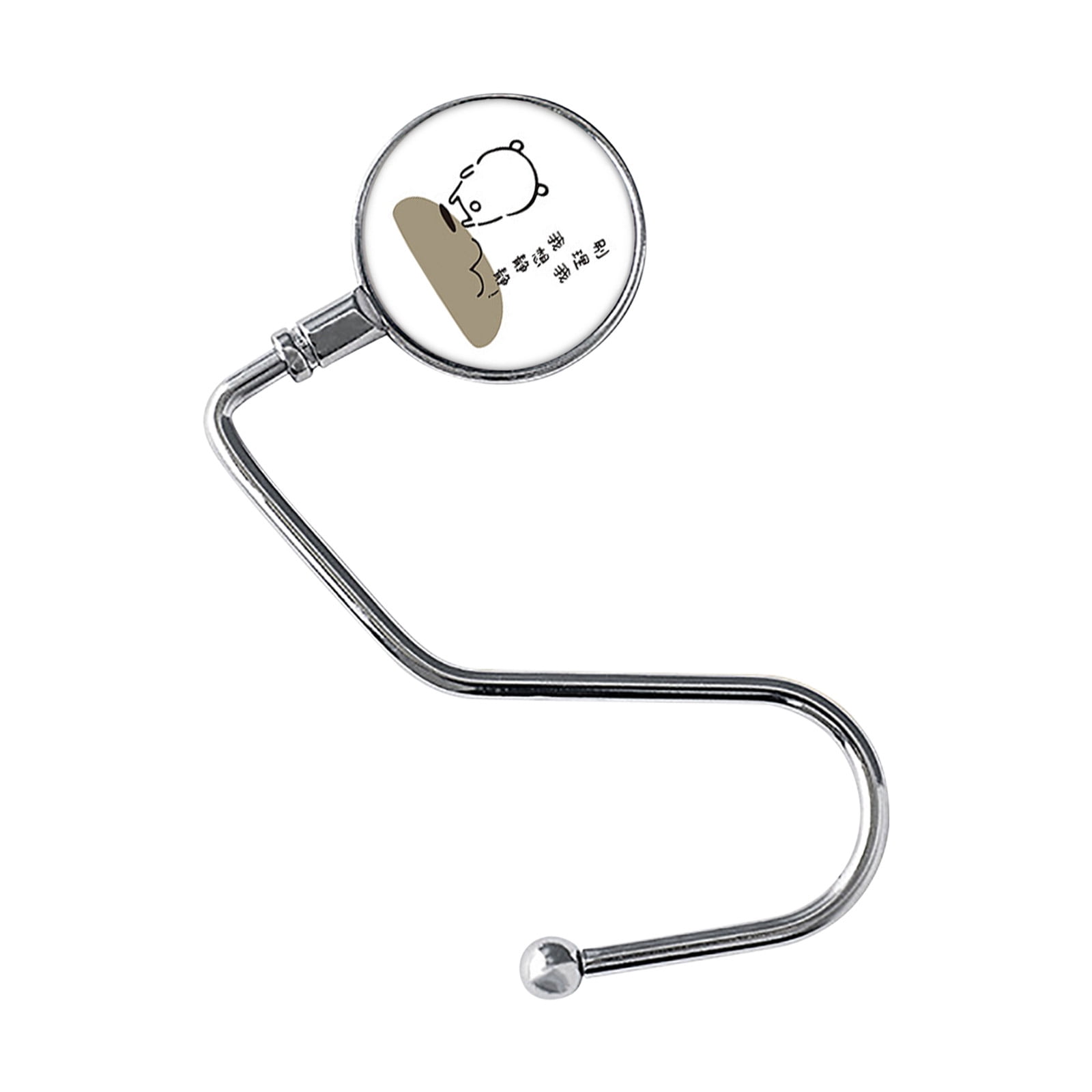 Aufmer Removable Hook Desk Hook Hanging Bag Hook Student-free Punching ...