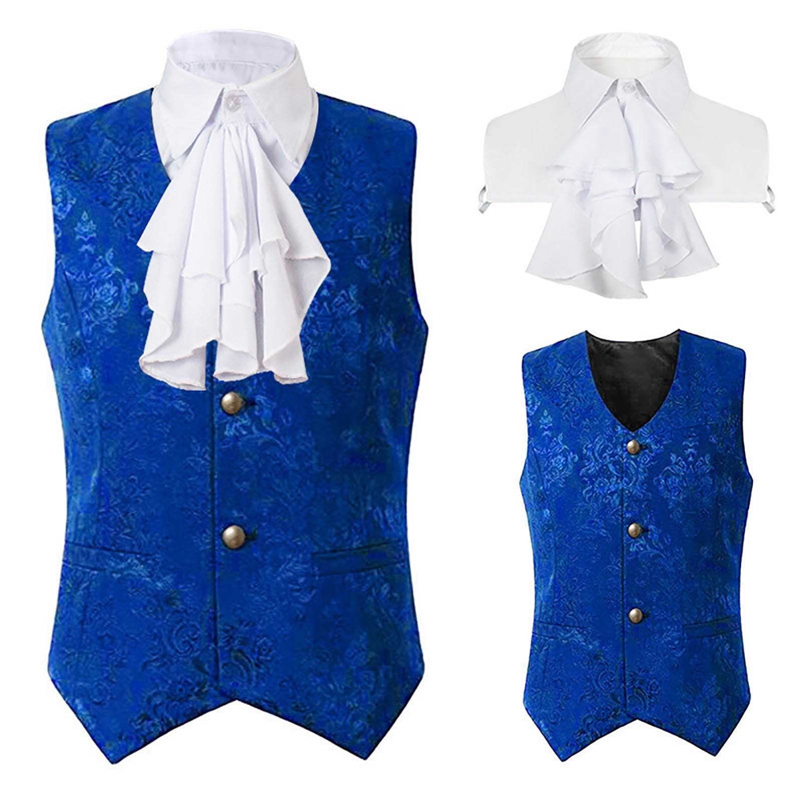 Jacenvly Single Button Vest for Men Clearance Medieval Uniform Vintage ...