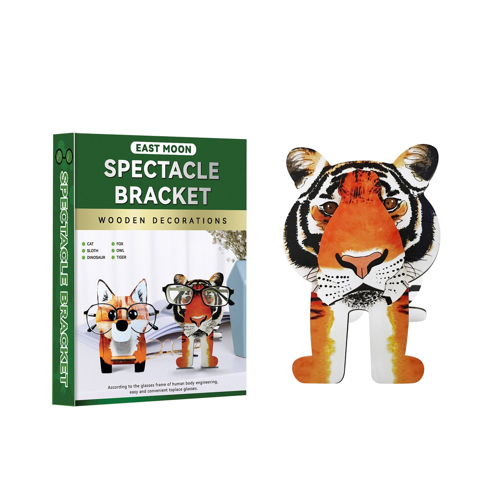 Aufmer Wooden Spectacle Eye Glasses Holder, Classic Eyewear Retainer ...