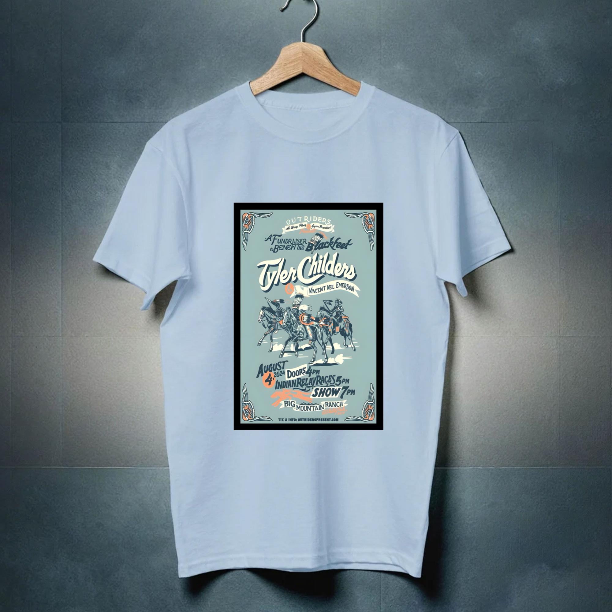 Aug 4 2024 Big Mountain Ranch Whitefish MT Concert Poster Shirt-TH4541 ...