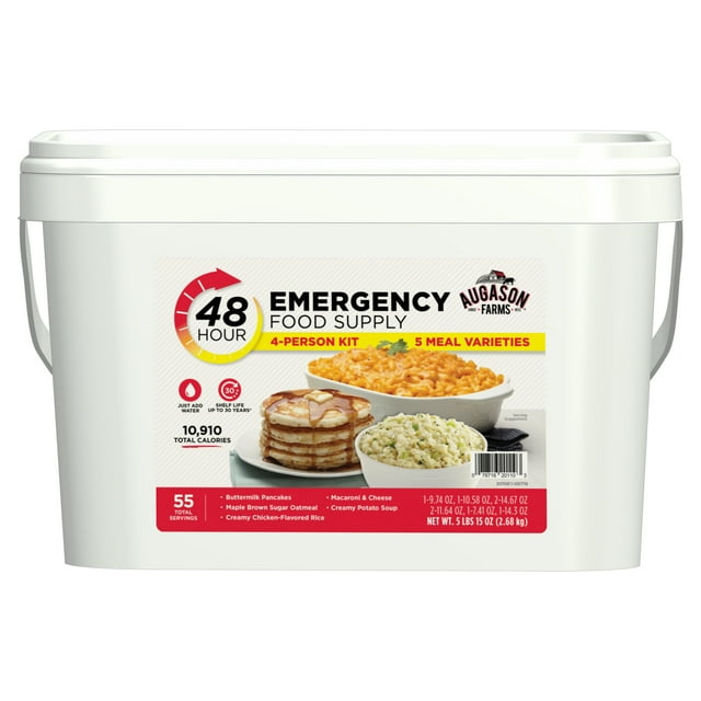Augason Farms Long-Term Survival Storage, 48-Hour 4-Person Emergency ...