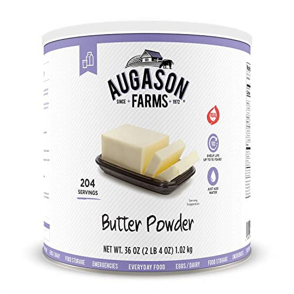 Augason Farms Butter Powder 2 lbs 4 oz No. 10 Can - Walmart.com