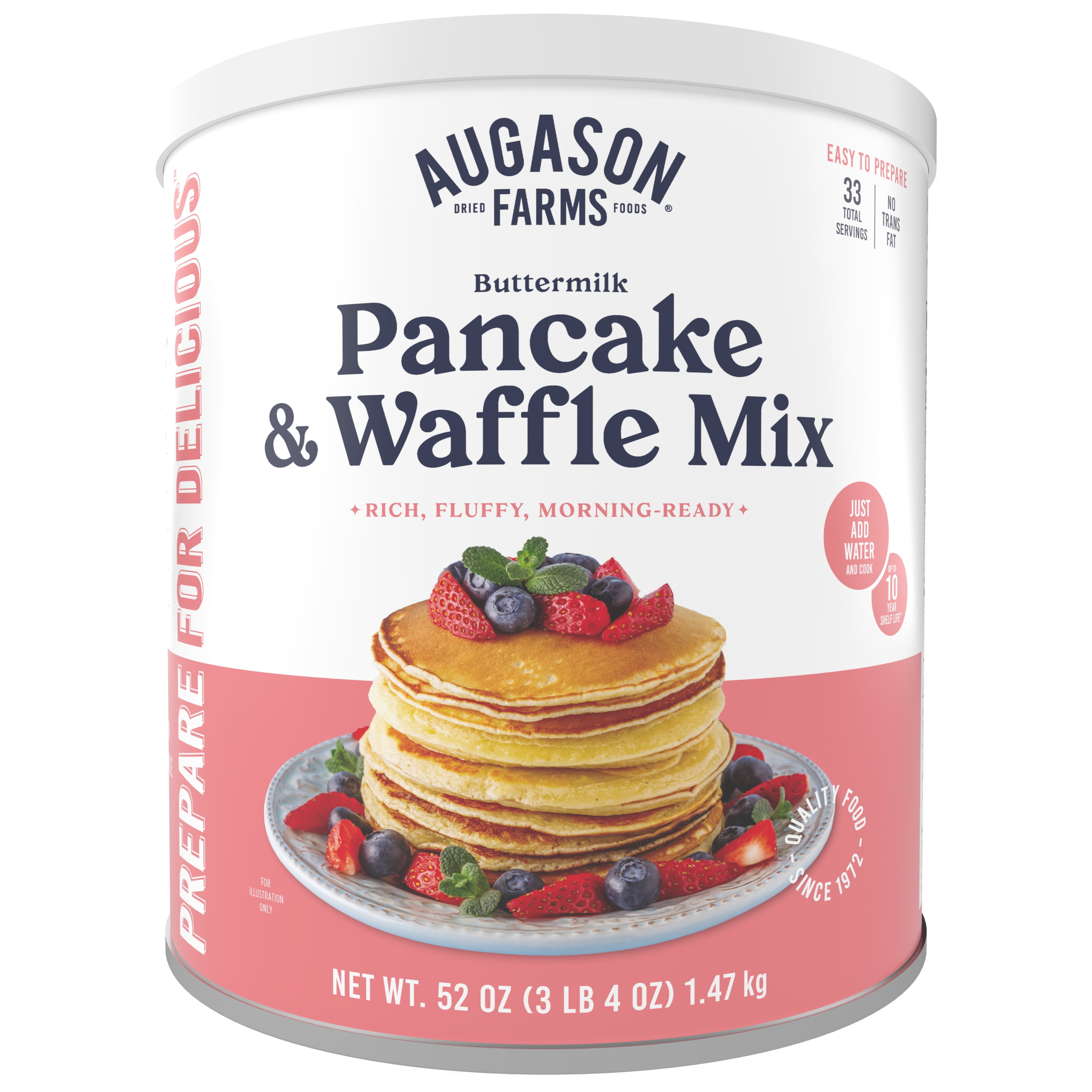 Augason Farms Buttermilk Pancake and Waffle Mix Can Emergency Food ...