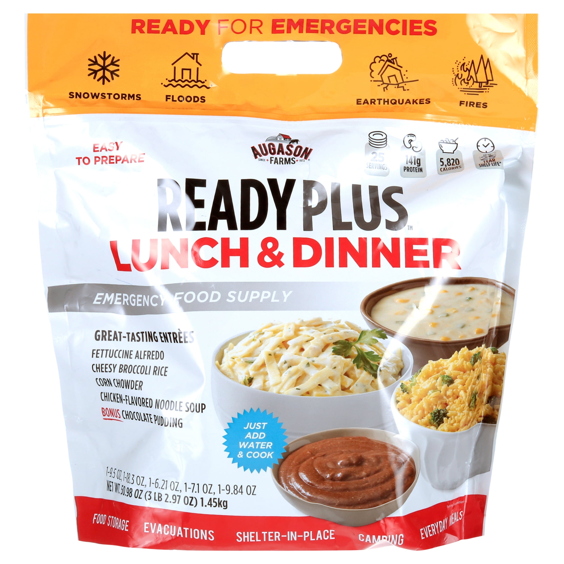 Augason Farms READY PLUS Breakfast Emergency Food Supply | Camping Food ...