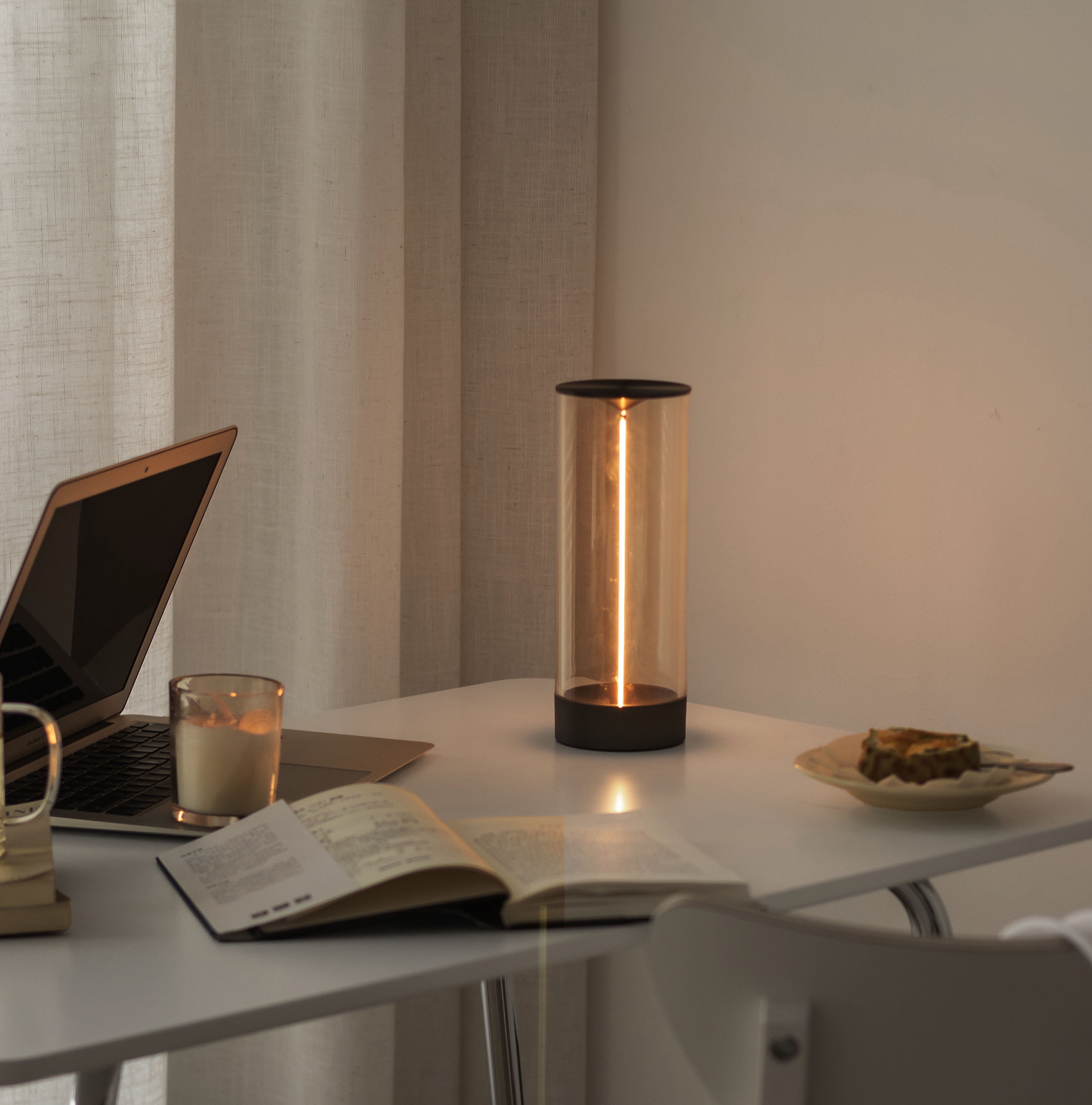 Auge Light 12.76 in Gray Portable Rechargeable Magnetic Light Dimmable ...