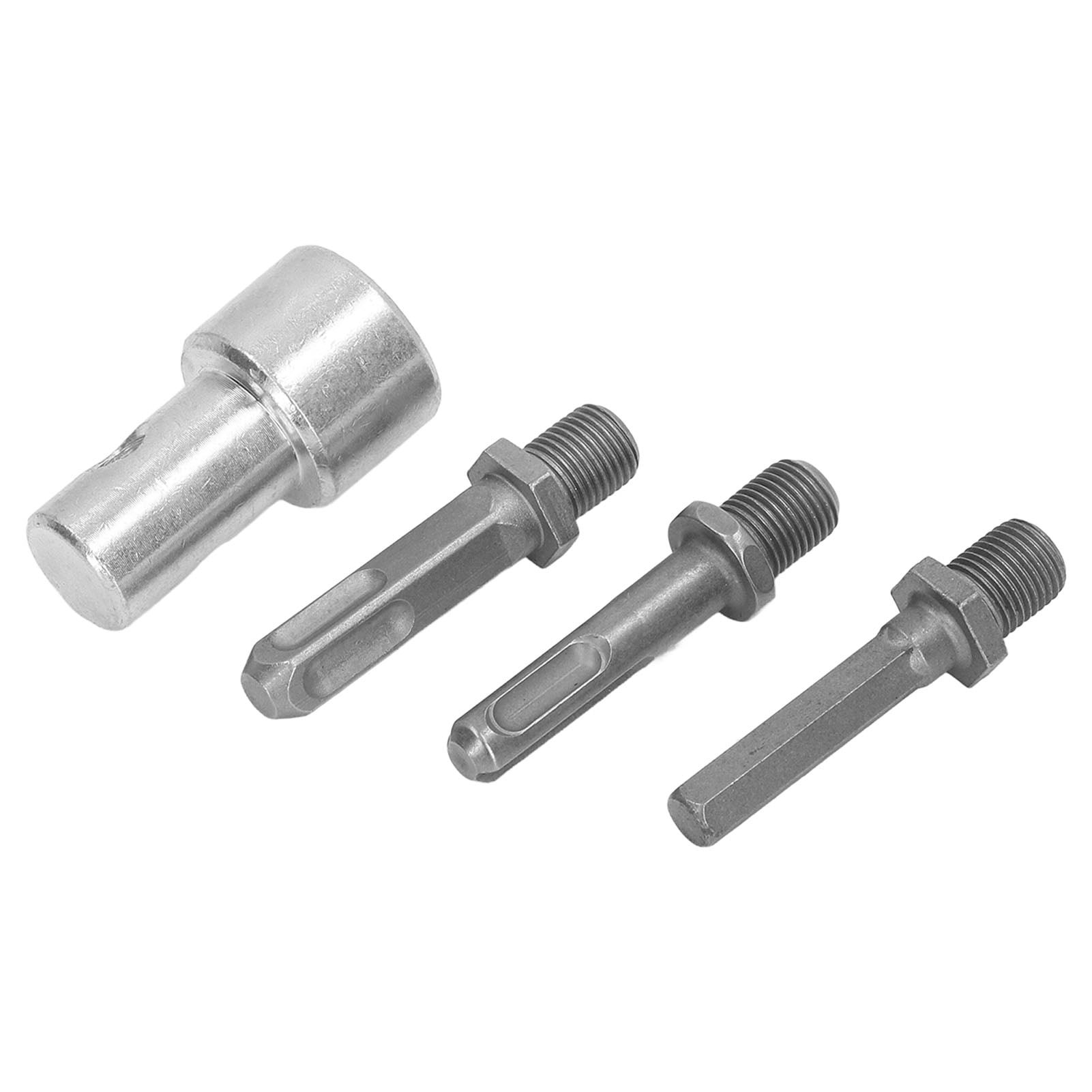 Auger Adapter 1 to 3 Drill Adapter Carbon Steel Round Chuck 2 Pits 2 ...