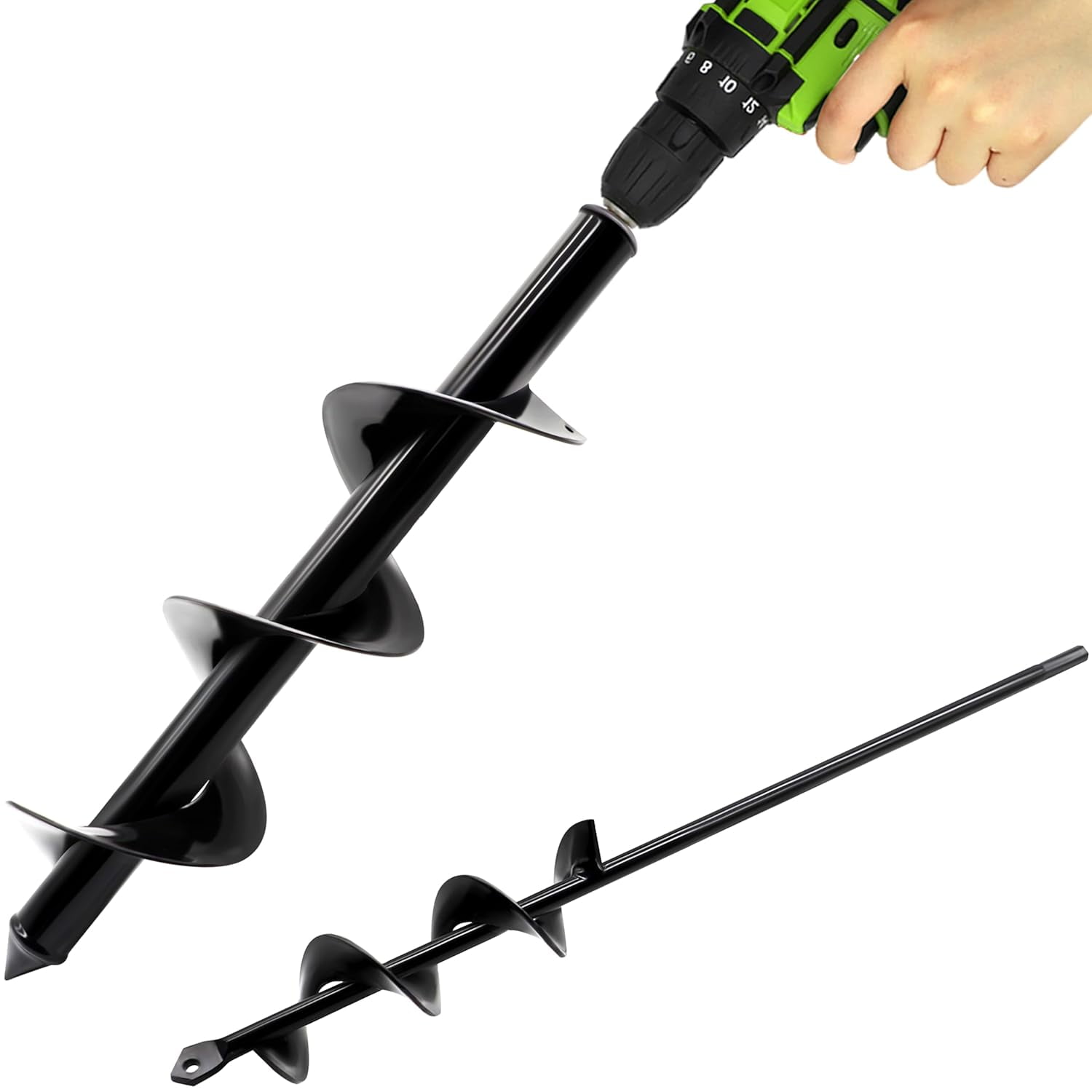 Auger Drill Bit for Planting 1.6x16.5inch Extended Length Garden Auger ...