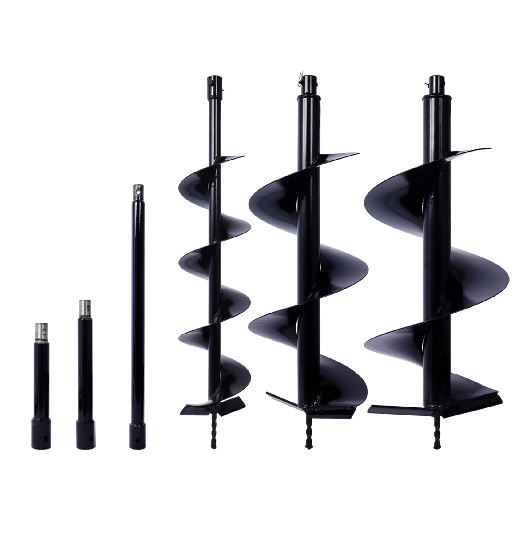 Auger Drill Bit Set - 6", 10", 12" Planting Auger with Extension Rods ...