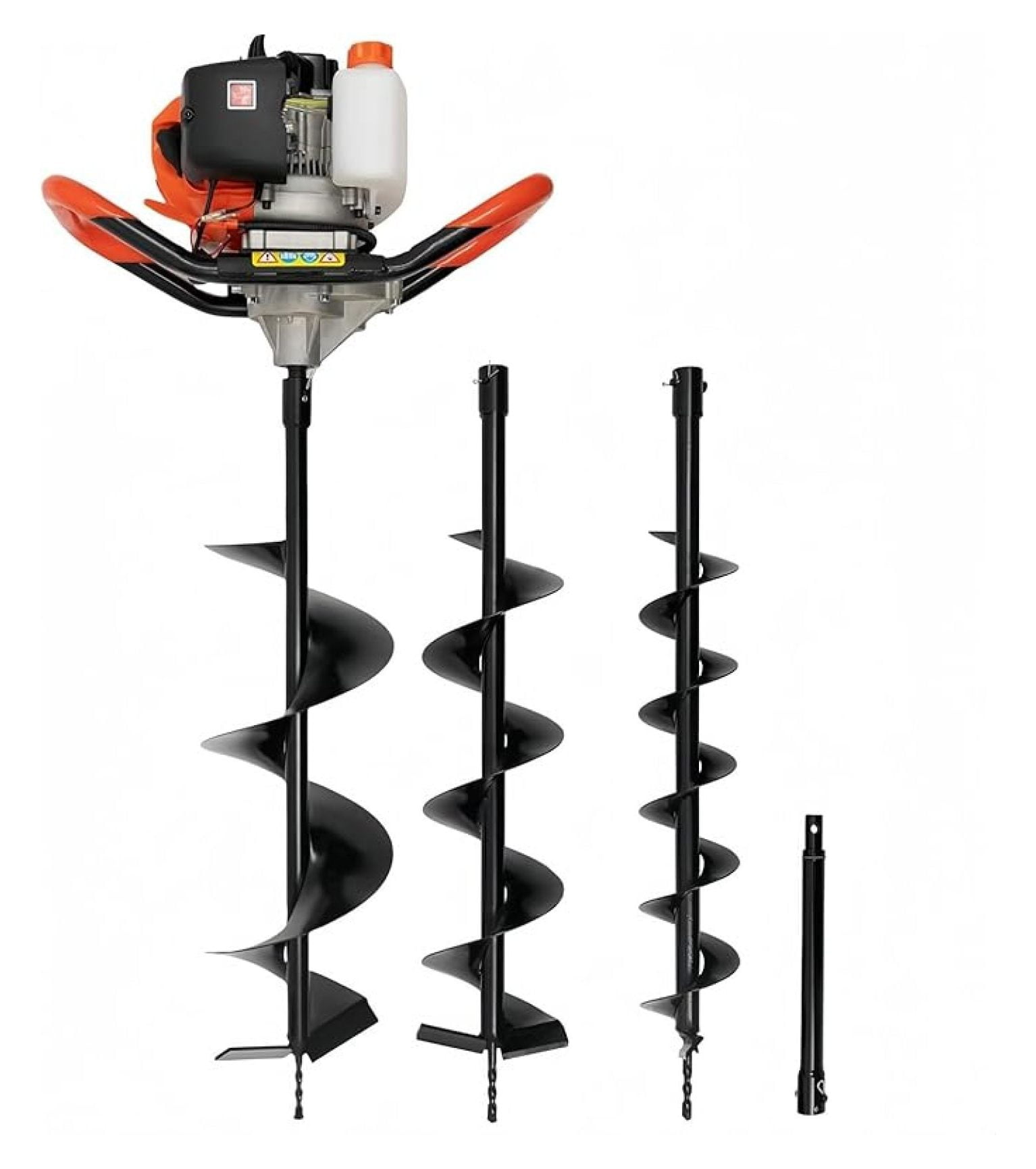 Auger Post Hole Digger 52CC 1700W Electric Auger Digging Drill w/4"6"8 ...