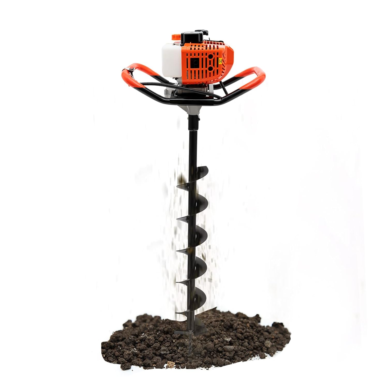 Auger Post Hole Digger 52cc-2 Stroke Gas Powered Earth Digger Garden ...