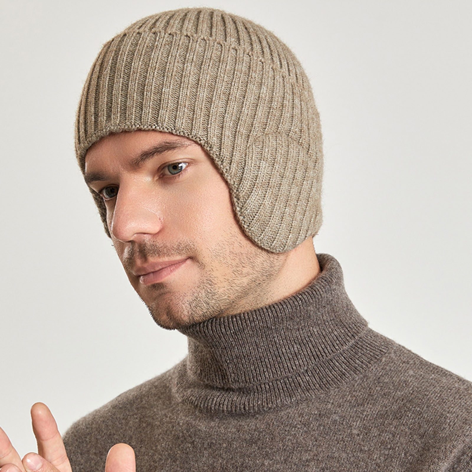 Augper 2023 Winter Stylish Women Solid Knitting Cotton Hat Warm ...