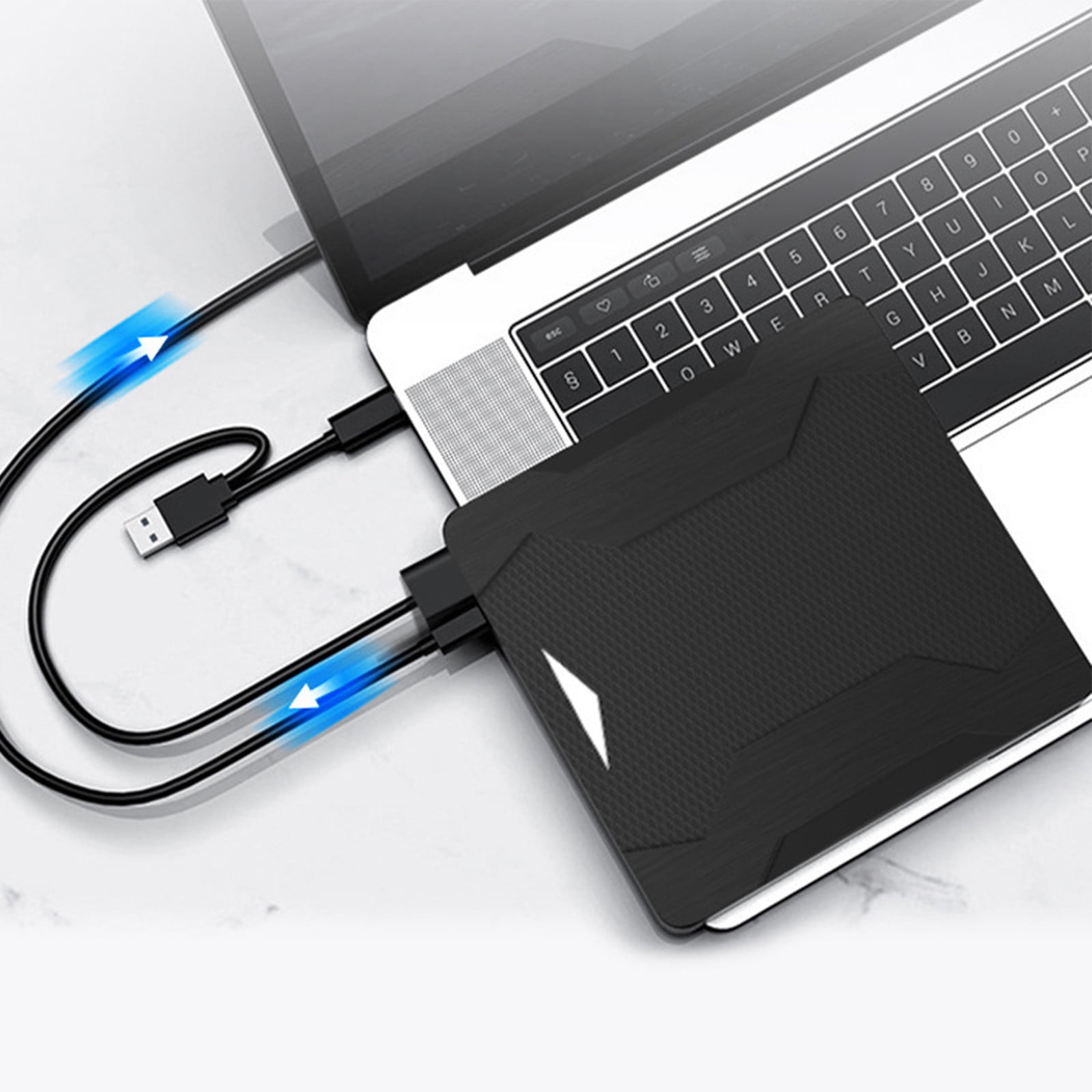 Augper 3.0 USB and Type-C Multifunctional 6-in-1 External Optical Drive ...