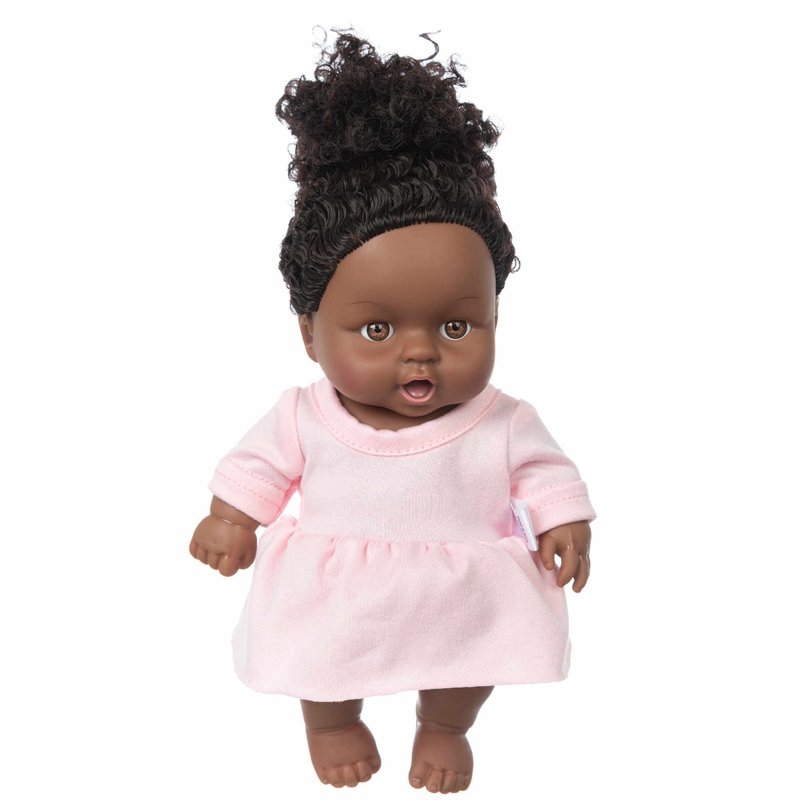Augper Black Doll Black Girls Doll Girl With Cute Curly Newborn Doll ...