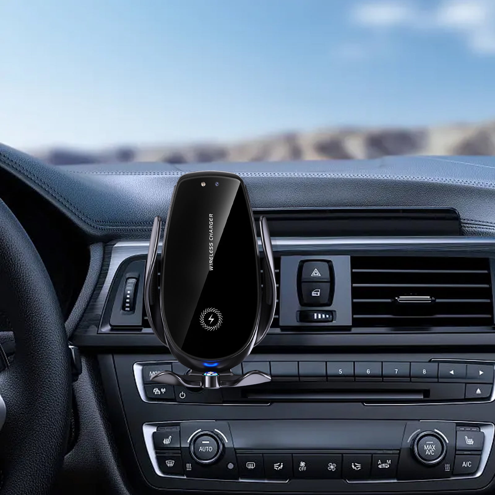 Augper Car Wireless Charger Automatic Open and Close 15W Fast Charging ...