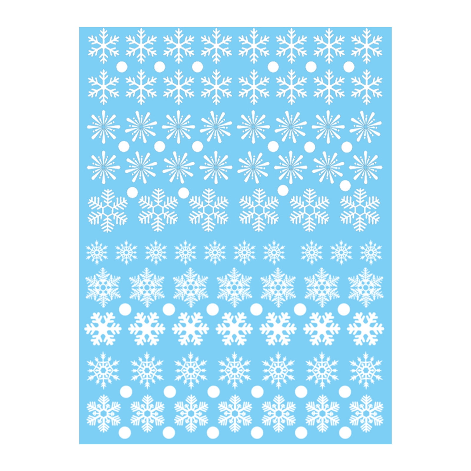 Augper Clearance 2Pcs Christmas Snowflake Window Decorations Stickers ...