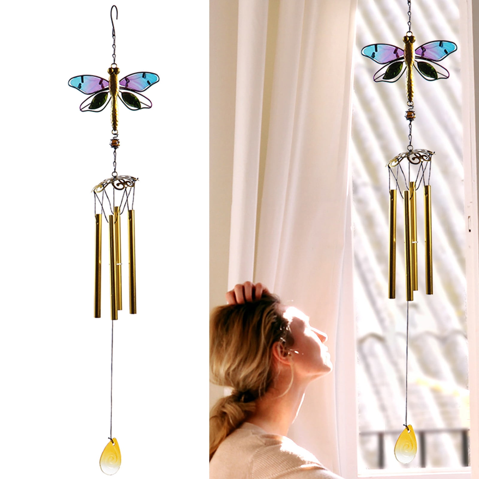 Augper Clearance Home Decor Wind Chimes for Outside，Wind Chime Outdoor ...