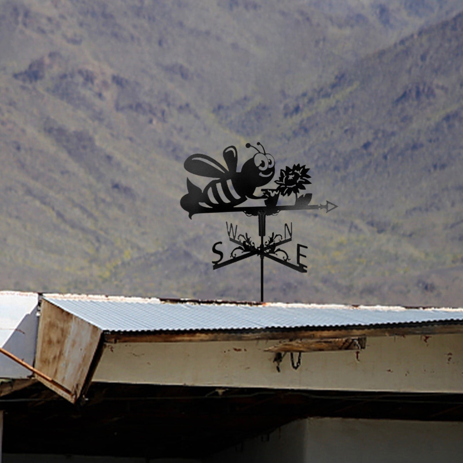 Augper Clearance Home Weather Vane Weathervane Stainless Steel Spray ...