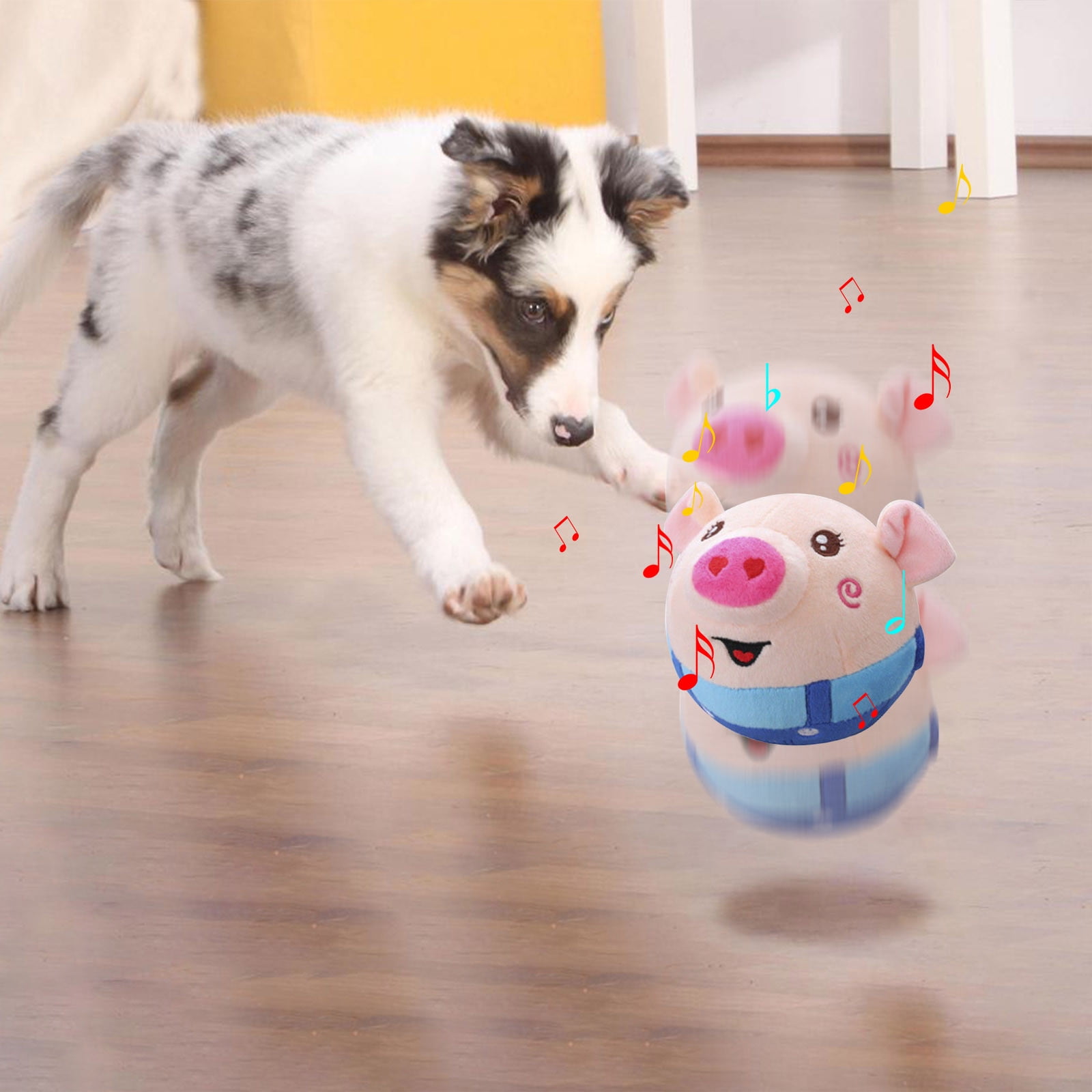 Augper Jumping Pig Charging Edition Jumping Ball Plush Toy Recording ...