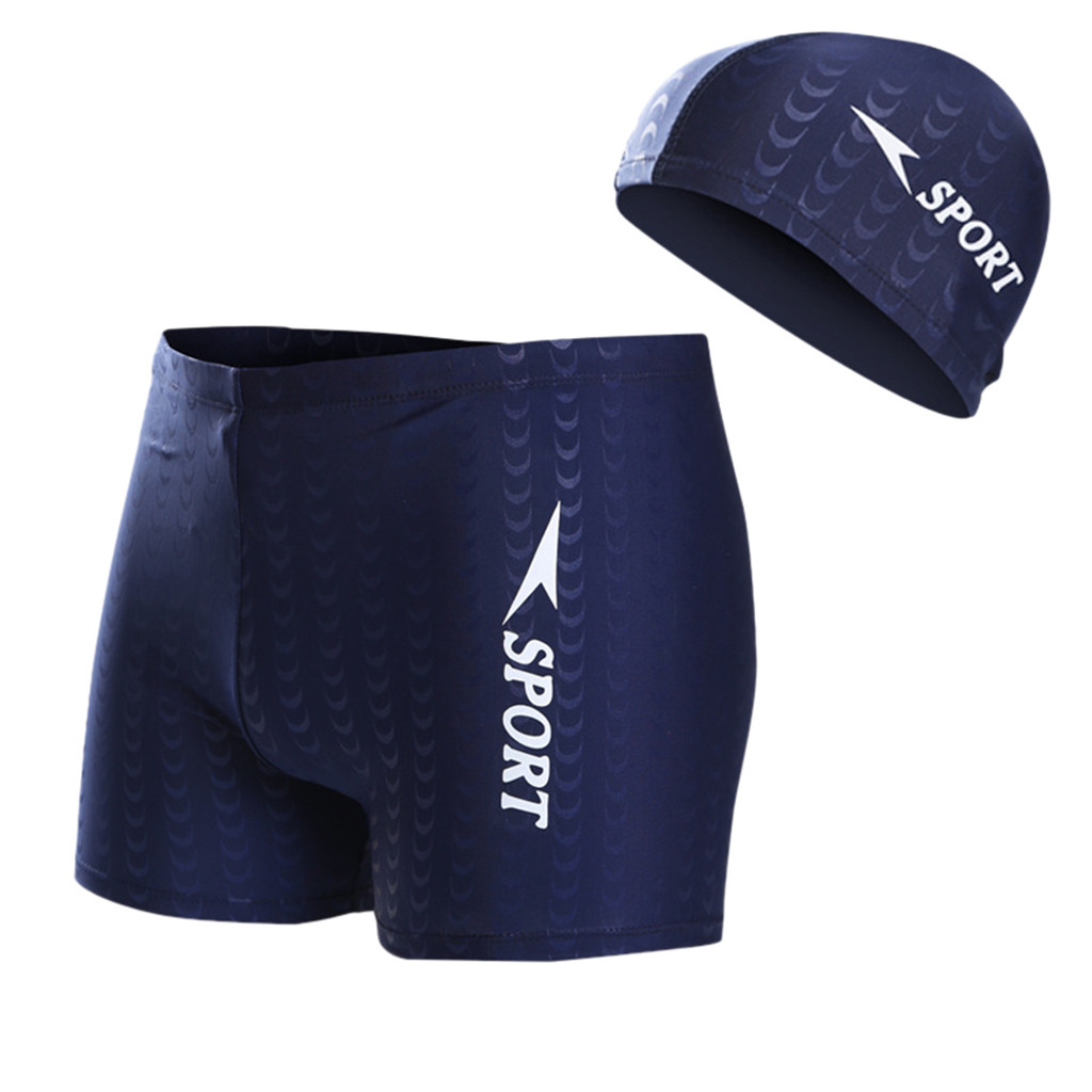 Augper Men's Stripe Sexy Nylon Breathable Bulge Briefs Swimming Trunks ...