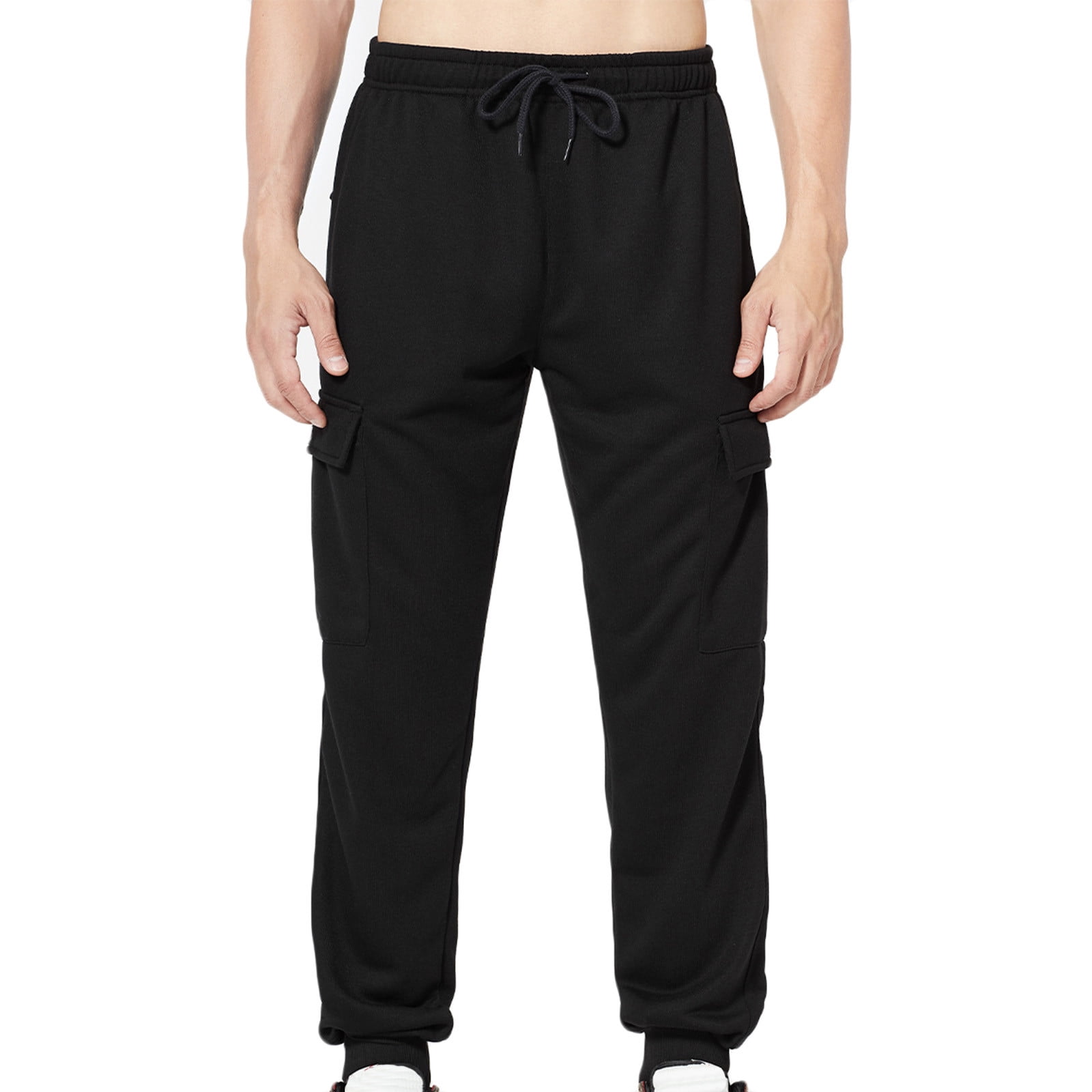 Augper Mens Fashion Casual Solid Drawstring Elastic Waist Multiple ...