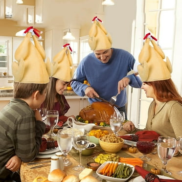 6Pcs Thanksgiving Hat Turkey Paper Hat Craft DIY Thanksgiving School ...