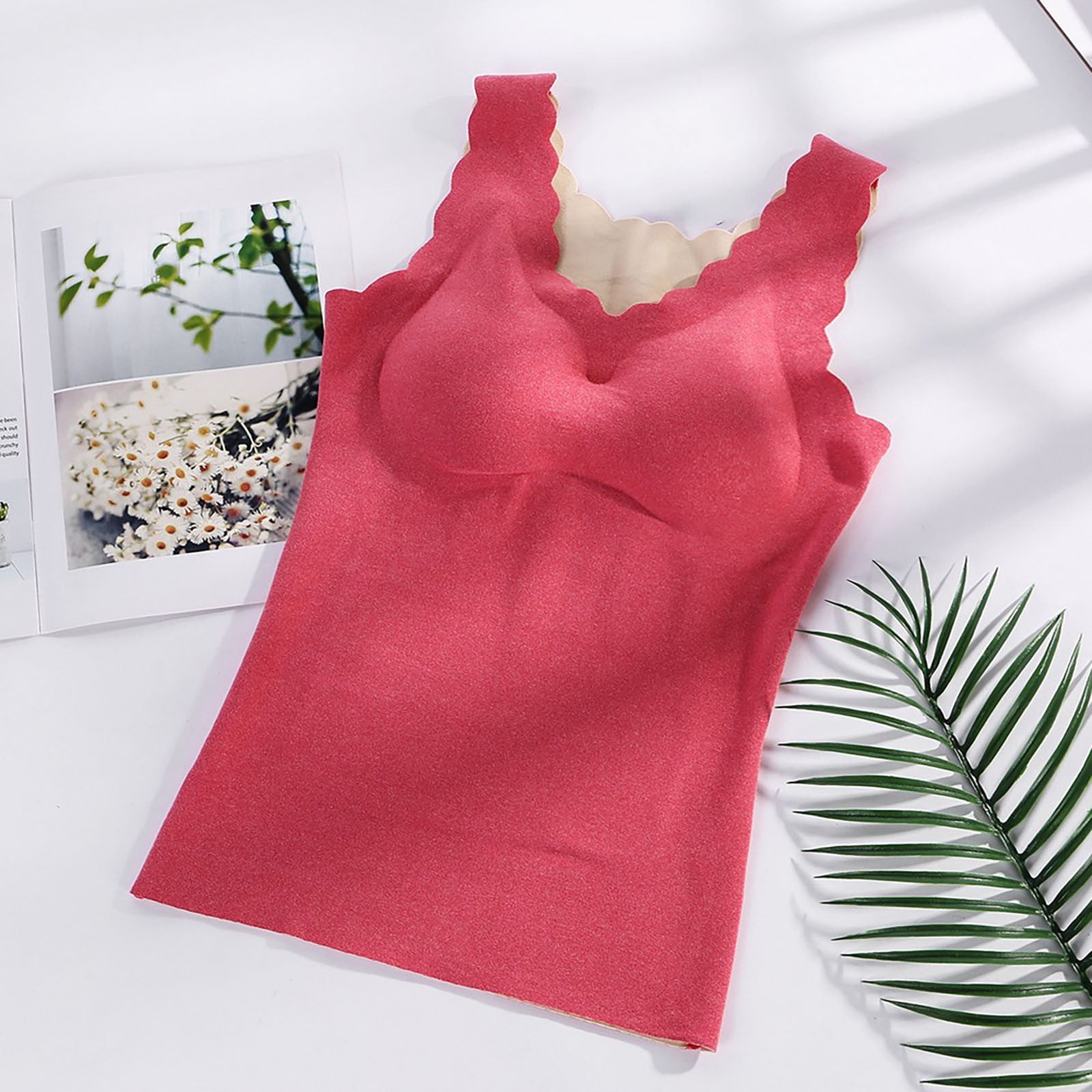 Augper Shapewear Camisoles With Built in Bra Tummy Control Compression ...