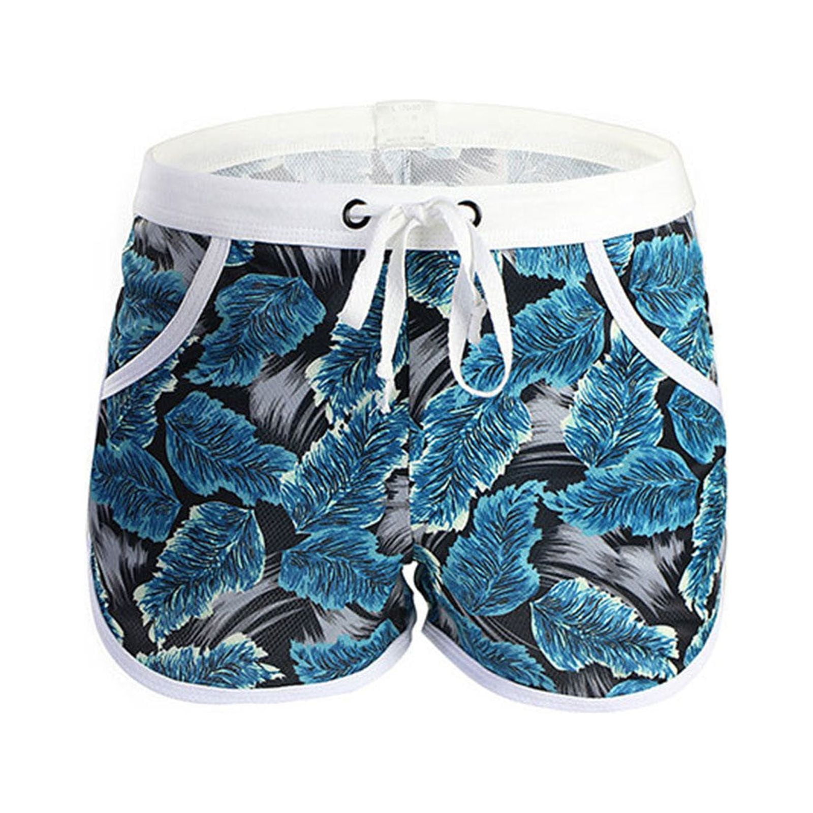 Augper Swim Trunks Fashion Men's Elastic Waistb and Beam Beach Line ...