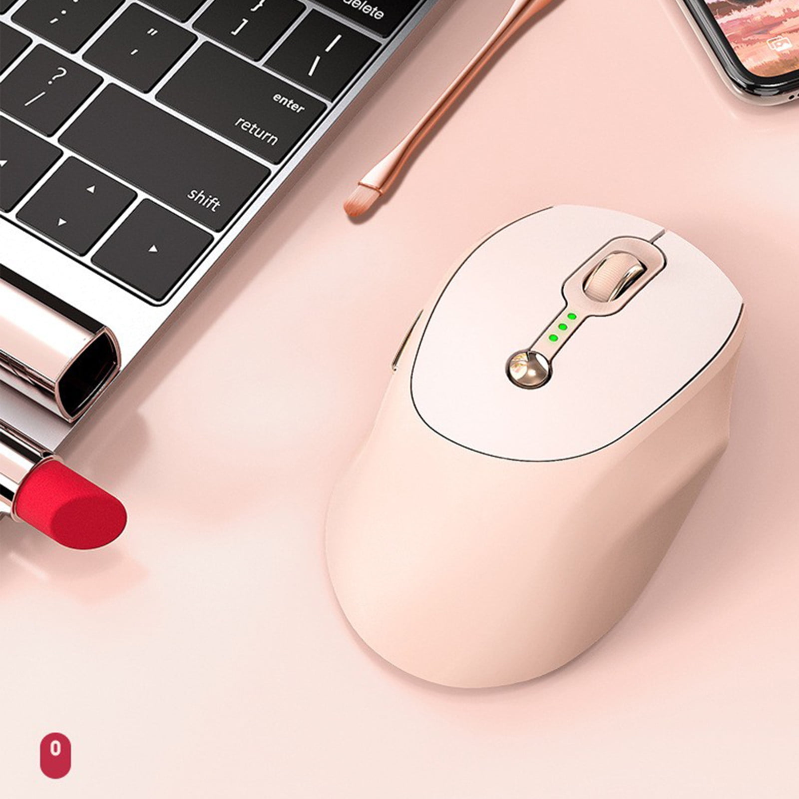 Augper Wireless Bluetooth Mouse Rechargeable Visible Power Quiet Office ...