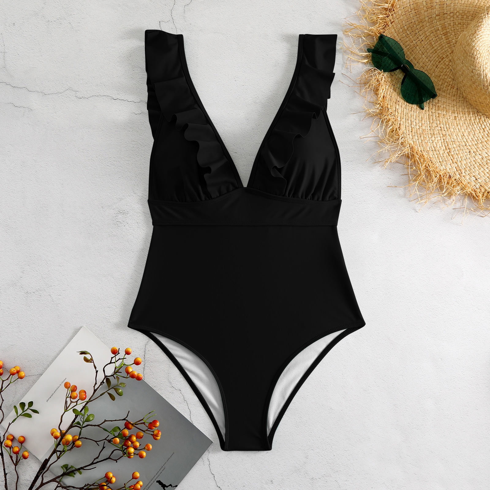 Augper Women Solid B Andage Fashion Sexy Bra Beach Bikini Set Swimsuit Beachwear Swimwear