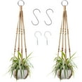 Augshy 2 Pcs Plant Hangers Hanging Plant Holder for Indoor Outdoor ...