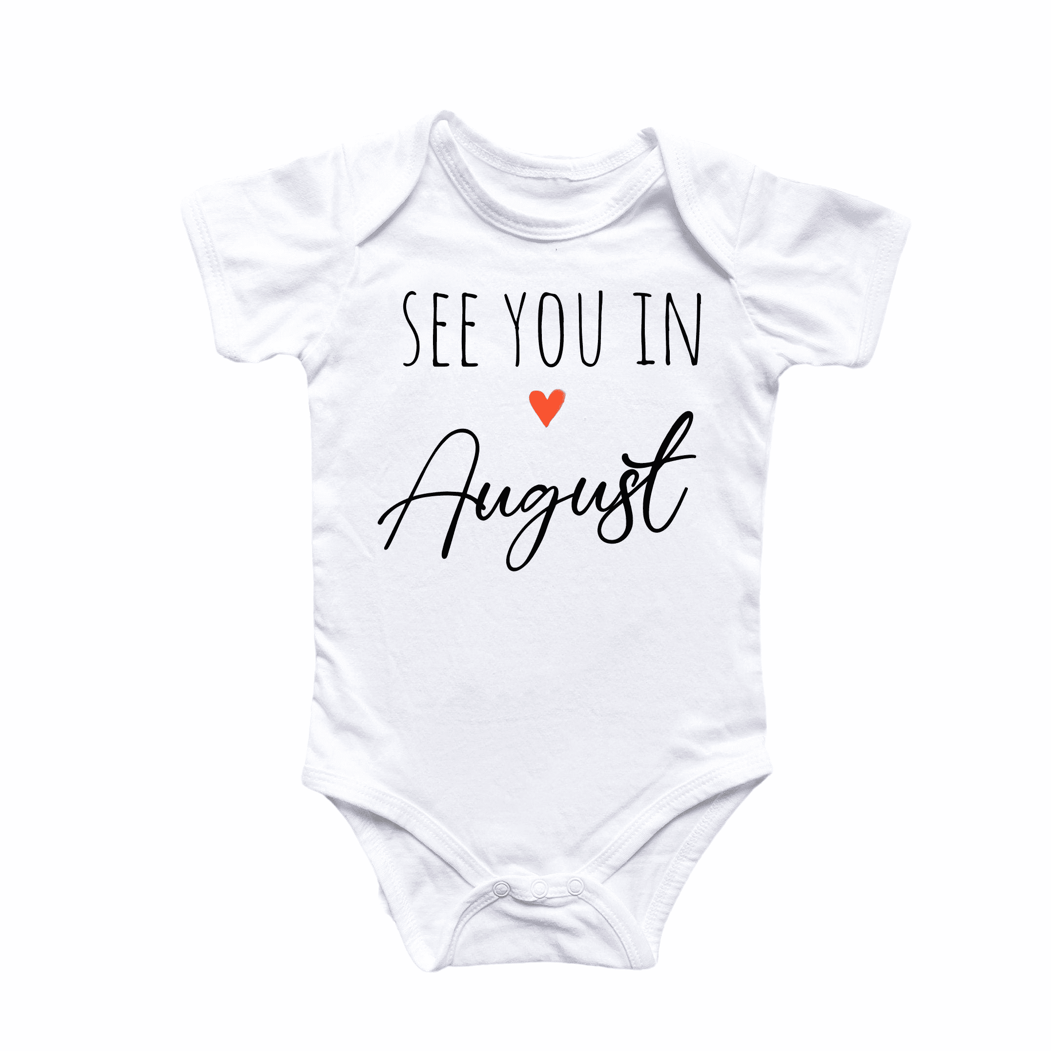 August Baby Announcement - Baby Boy Girl Clothes Infant Bodysuit Funny ...